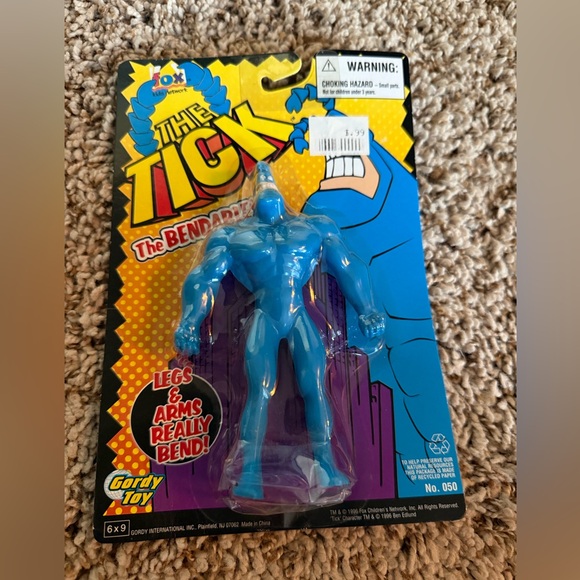Gordy International | Toys | Vintage The Tick Bendable Action Figure By ...